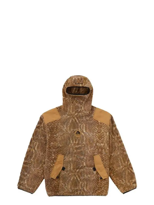 Supreme Nike Acg Fleece Pullover - Gold Snakeskin