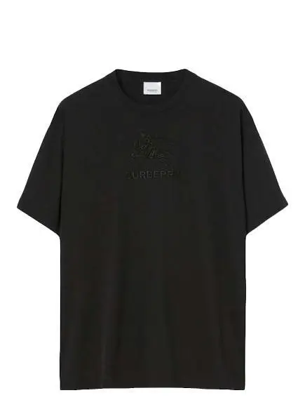 Burberry Ekd Cotton T-shirt - Black