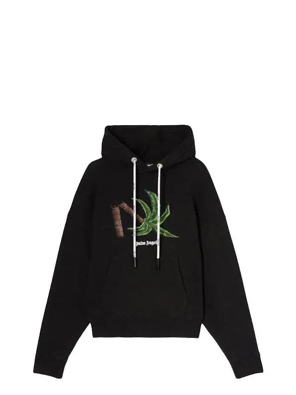 Palm Angels Broken Palm Hoodie - Black/green