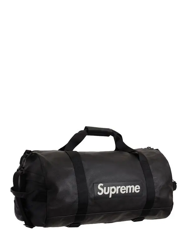 Supreme Nike Leather Duffle Bag - Black