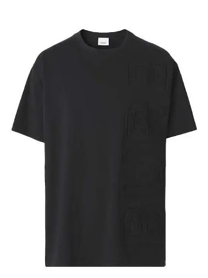 Burberry Cotton Logo T-shirt - Black