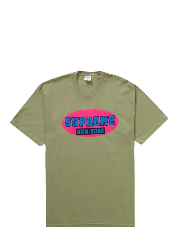 Supreme New York Tee Shirt - Light Olive