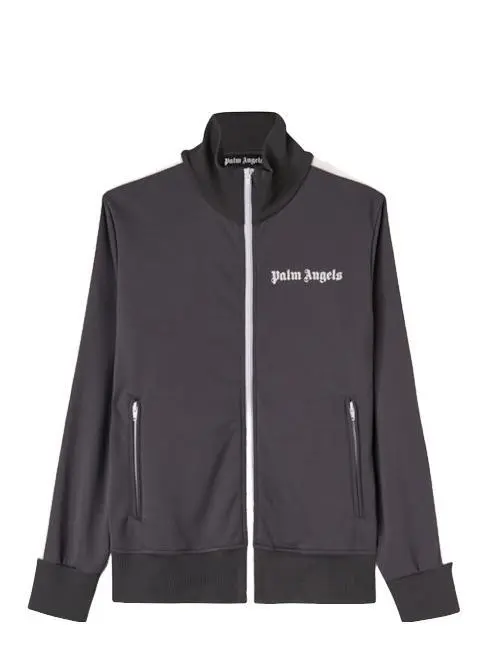 Palm Angels Classic Track Jacket - Dark Grey/off White