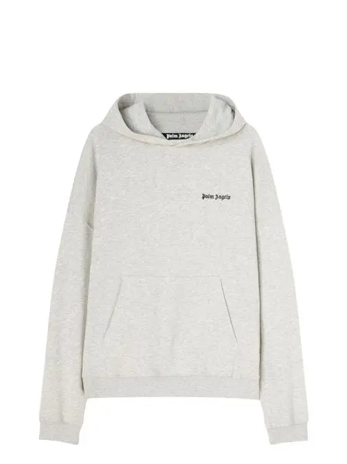 Palm Angels Embroidered Logo Hoodie - Grey