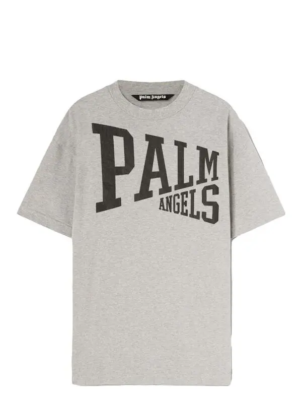 Palm Angels College T-shirt - Grey/black