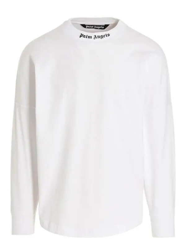 Palm Angels Classic Longsleeve Logo T-shirt - White