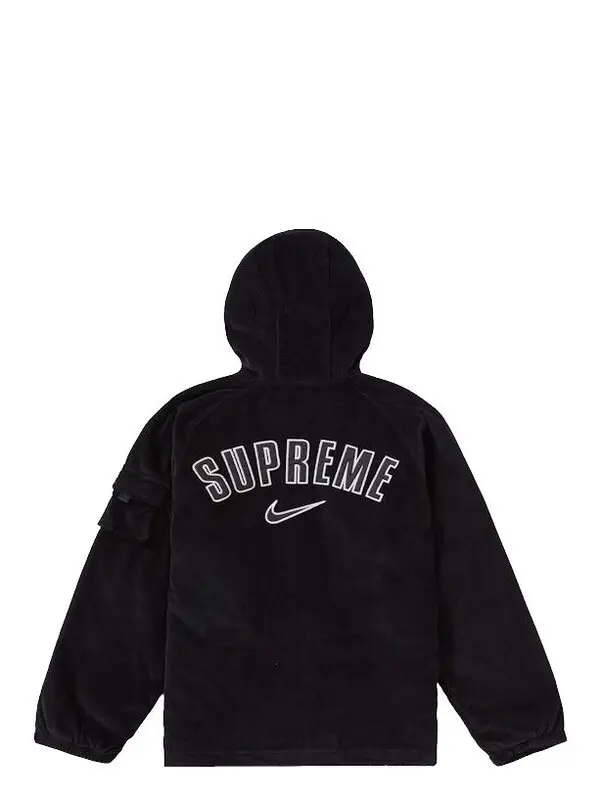 Supreme Nike Arc Corduroy Hooded Jacket - Black