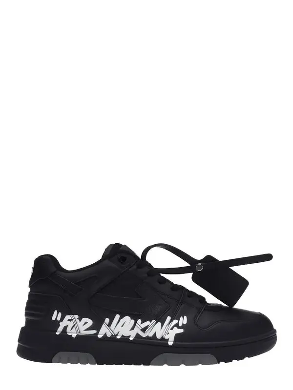 Off-White Out Of Office Ooo For Walking Low Top Sneakers - Black/white