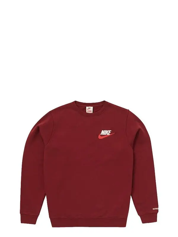 Supreme Nike Crewneck Sweatshirt - Burgundy