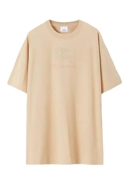 Burberry Ekd Cotton T-shirt - Soft Fawn
