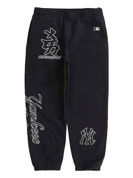 Supreme New York Yankees Kanji Sweatpant - Black
