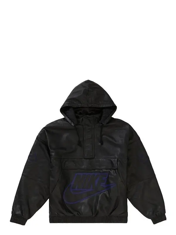 Supreme Nike Leather Anorak - Black