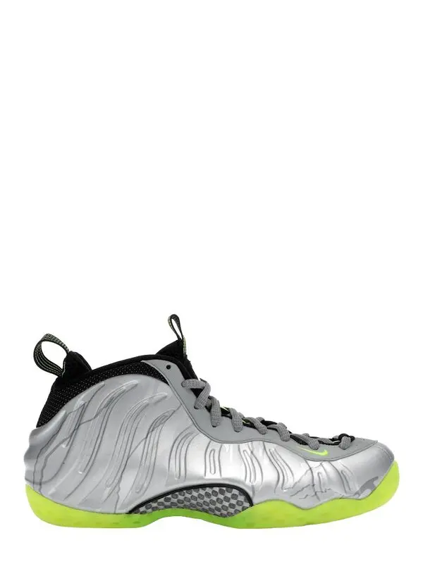 Nike Air Foamposite One Silver Camo Sneakers - Metallic Silver/volt/black