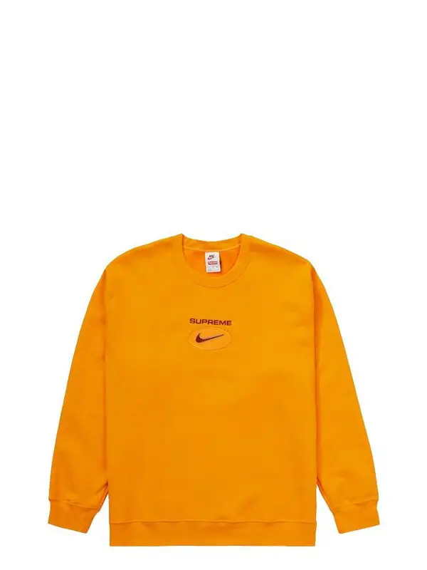 Supreme Nike Jewel Crewneck Sweatshirt - Orange
