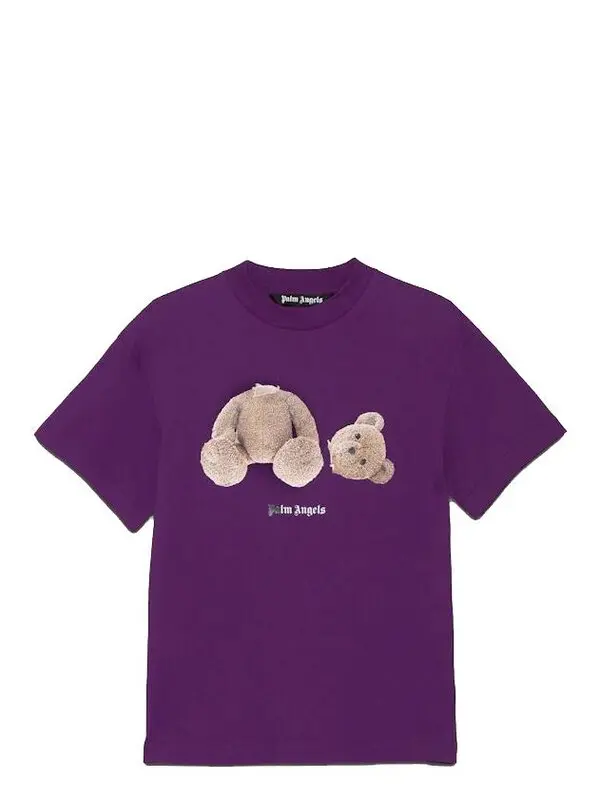 Palm Angels Bear Print T-shirt - Purple