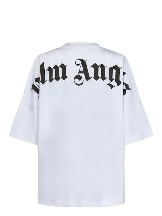 Palm Angels Classic Logo Short Sleeve T-shirt - White/black