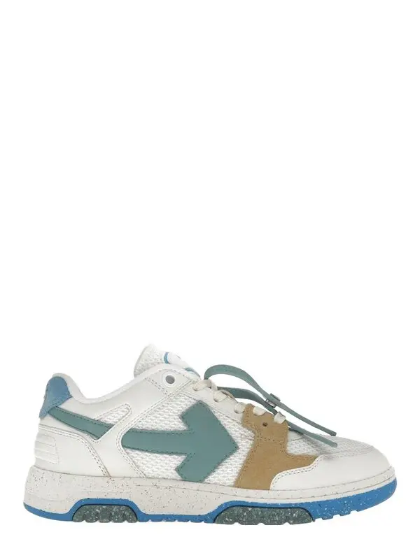Off-White Out Of Office Low Slim Sneakers - White Blue