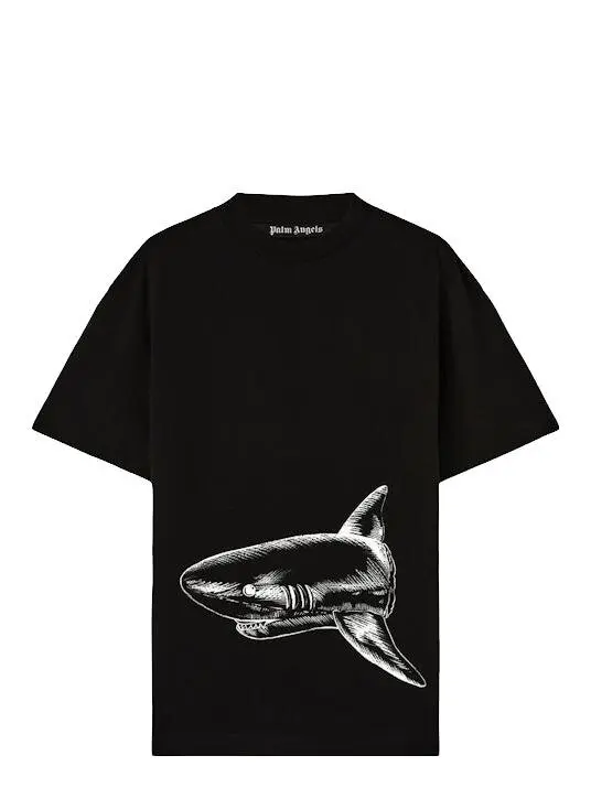 Palm Angels Broken Shark Classic T-shirt - Black/off White