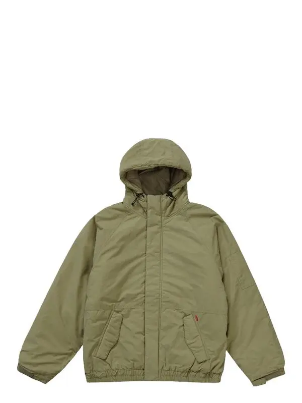 Supreme Needlepoint Hooded Jacket - Olive
