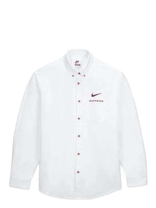 Supreme Nike Cotton Twill Shirt - White