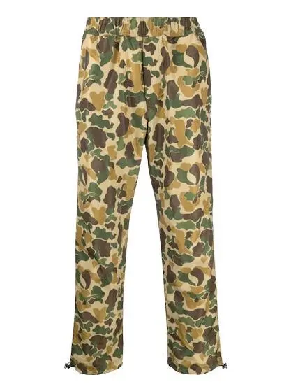 Palm Angels Camouflage Print Track Pantin - Green