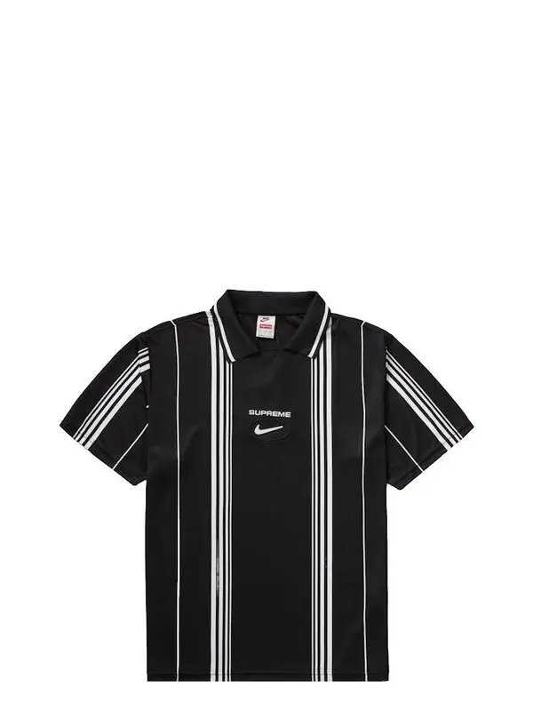 Supreme Nike Jewel Stripe Soccer Jersey - Black
