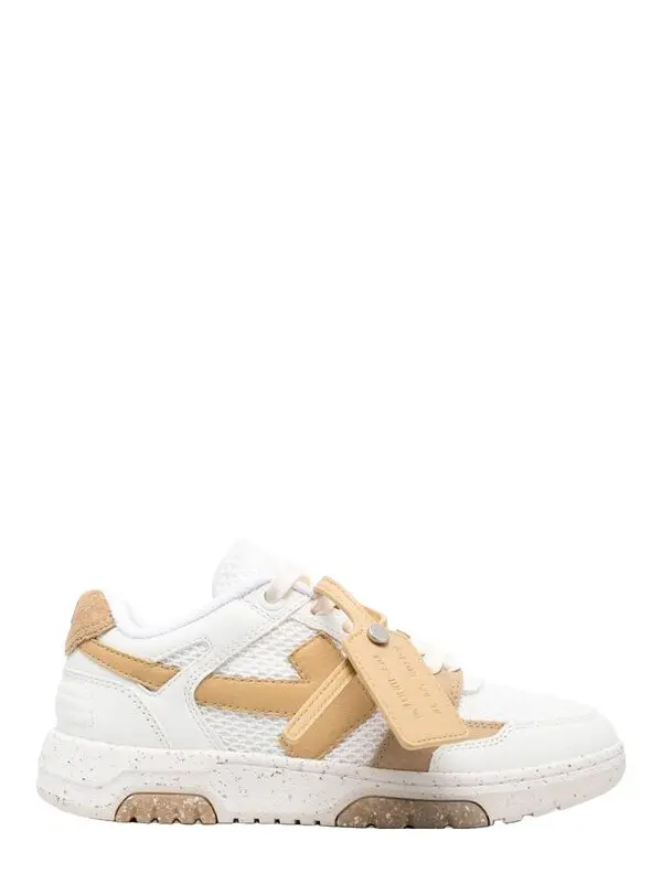 Off-White Out Of Office Low Slim Sneakers - White Beige
