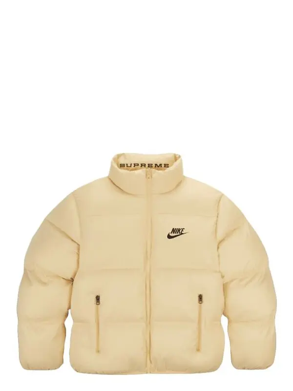 Supreme X Nike Reversible Puffy Jacket - Pale Yellow