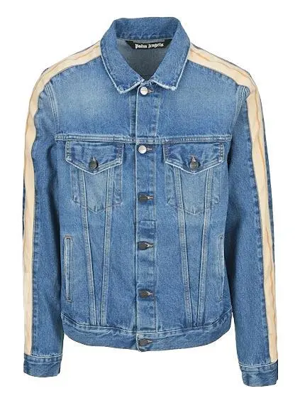 Palm Angels Denim Track Jacket - Blue