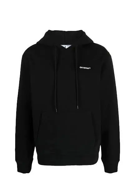 Off-White Diagonal Slim Hoodie - Black/white