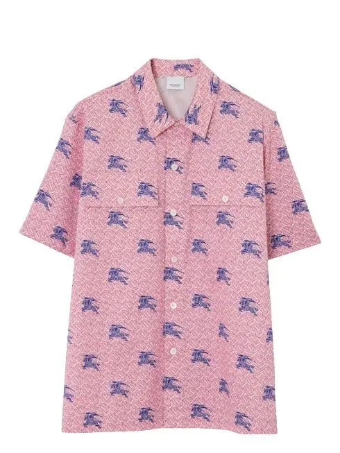Burberry Ekd Tbmonogram Cotton Shirt - Pink