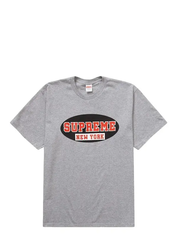 Supreme New York Tee Shirt - Heather Grey