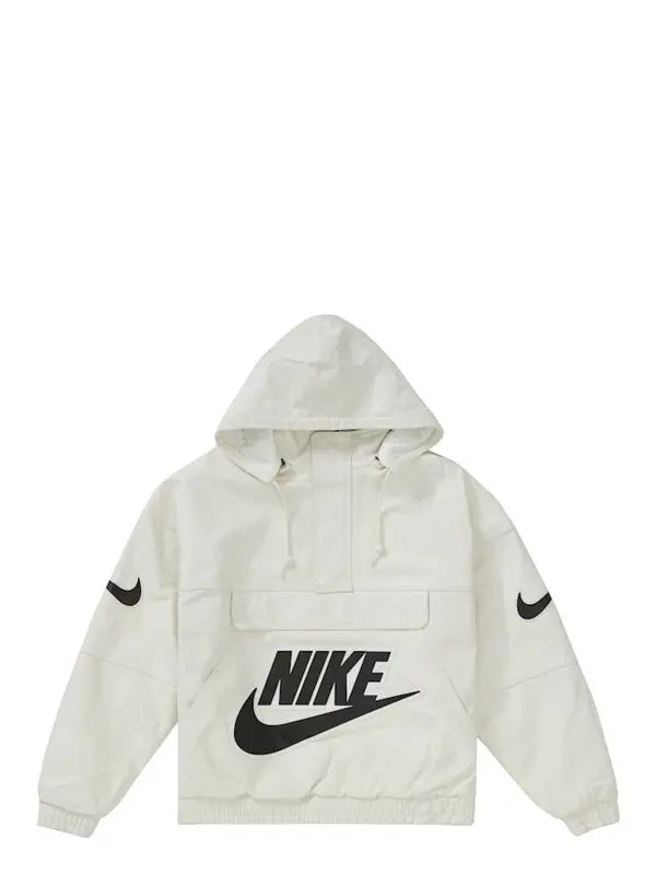 Supreme Nike Leather Anorak - White