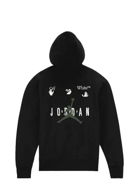 Off-White X Jordan Hoodie - Black (fw21)