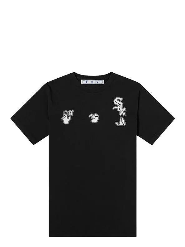Off-White Off Off X Mlb Chicago Sox Tshirtin - Black/white