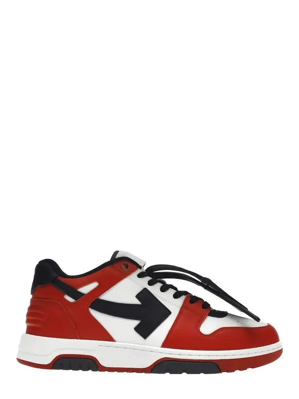 Off-White Out Of Office Ooo Low Top Sneakers - Black/white/red