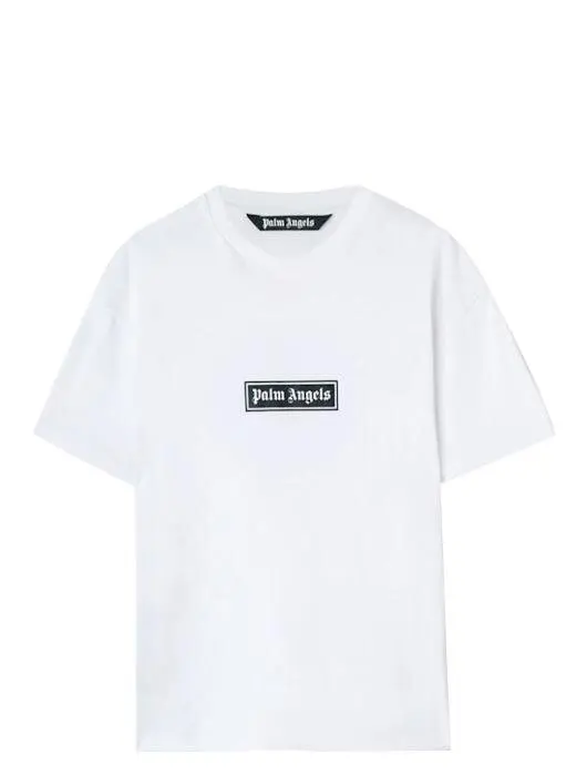 Palm Angels Garment Dye Box Logo T-shirt - White