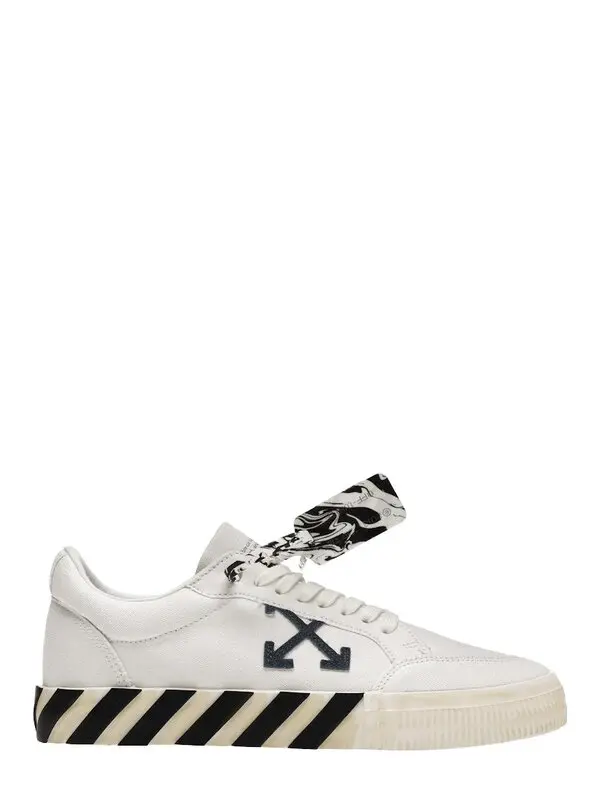 Off-White Vulc Low Arrow Sneakers - White/black/navy Blue