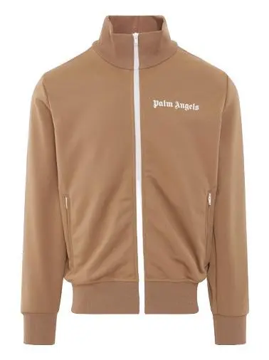 Palm Angels Classic Track Jacket - Beige/white