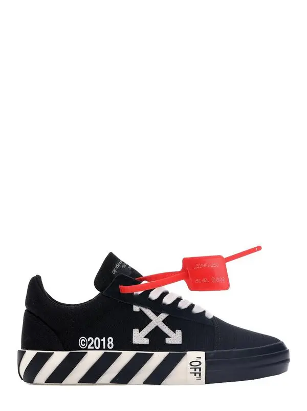 Off-White Vulc Low Updated Stripes Sneakers - Black/white