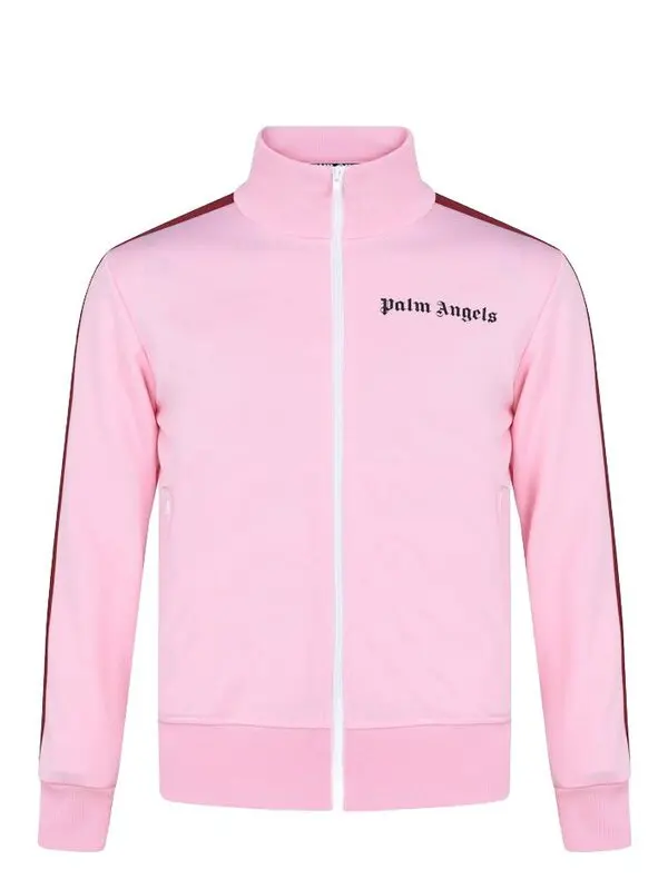 Palm Angels Funnel Zip Track Jacket - Pink
