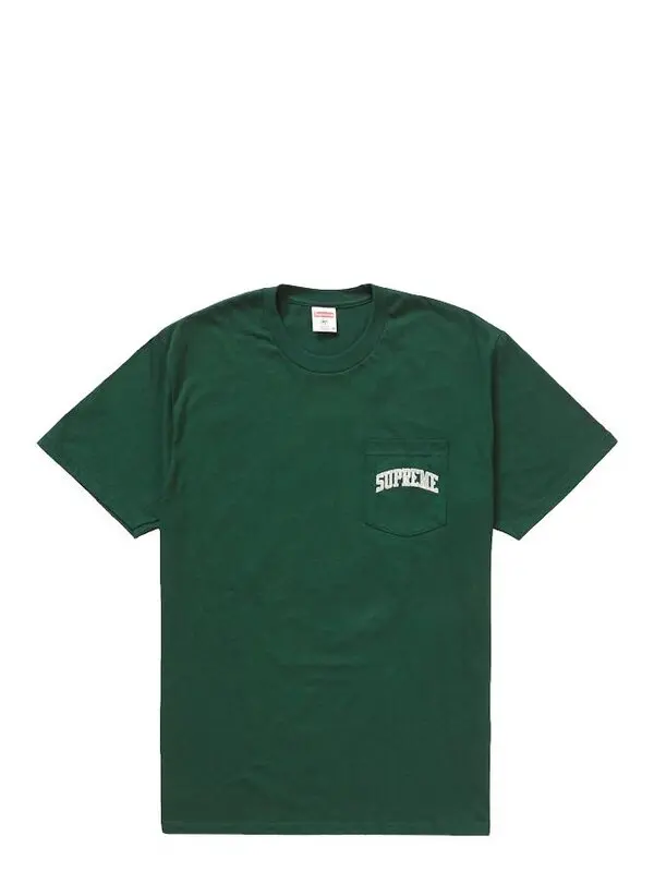 Supreme Nfl X Raiders X '47 Pocket Tee Shirt - Dark Green