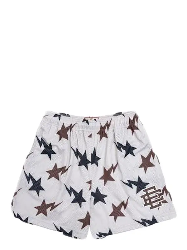 ERIC EMANUEL X Bape Ee Basic Short - Cream/brown/navy Blue