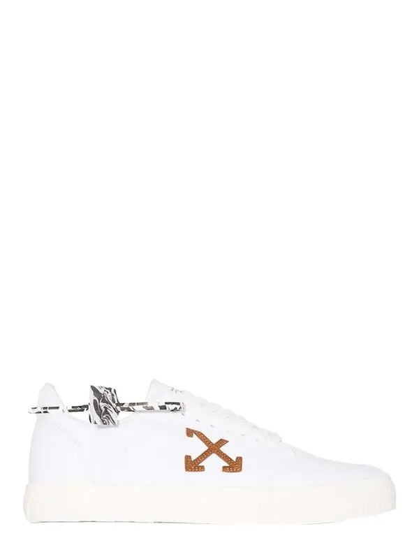 Off-White Off Vulc Low Sneakers - White/brown/orange