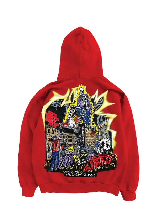 ERIC EMANUEL X Warren Lotas Jump Shot Hoodie - Red