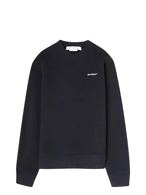 Off-White Diag Slim Crewneck Sweatshirt - Black/white