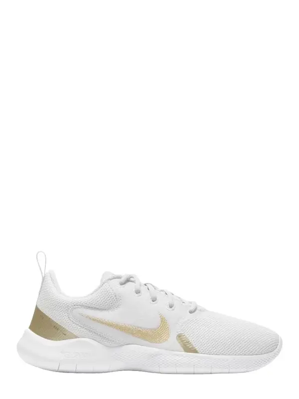 Nike Flex Experience Run 10 Sneakers - Platinum Tint/white/metallic Gold Star