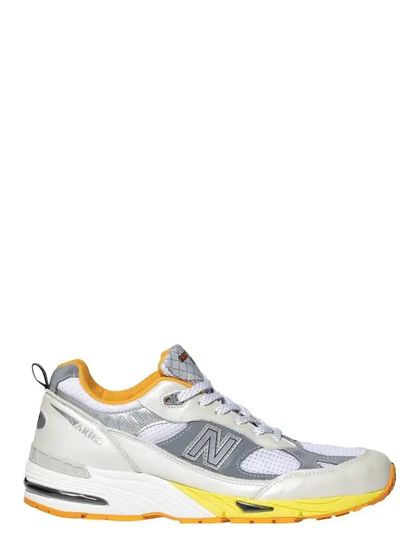 NEW BALANCE 991 Aries Sneakers - Orange/silver