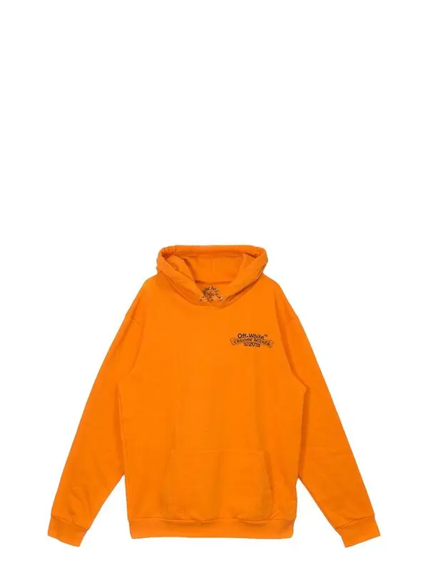 Off-White X Chrome Hearts 2018 Hoodie - Orange/black