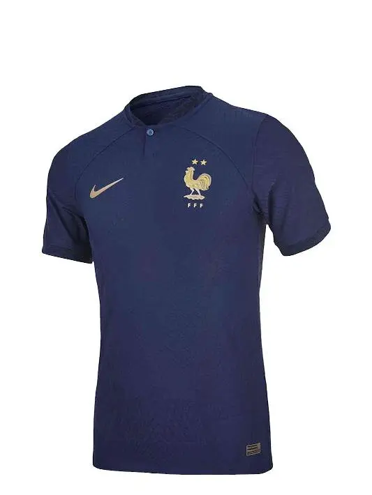 Nike Fff 2022/23 Match Home Adv Soccer Jersey - Midnight Navy Blue/metallic Gold